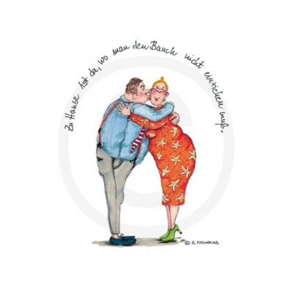 Künstler-Karte B. Freundlieb Zuhause ist